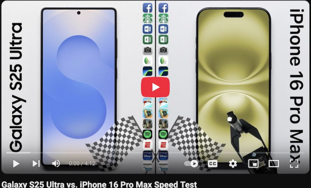 「Galaxy S25 Ultra」と「iPhone 16 Pro Max」が恒例のスピード対決！ 圧勝したのは…（GetNavi web）｜dメニューニュース（NTTドコモ）