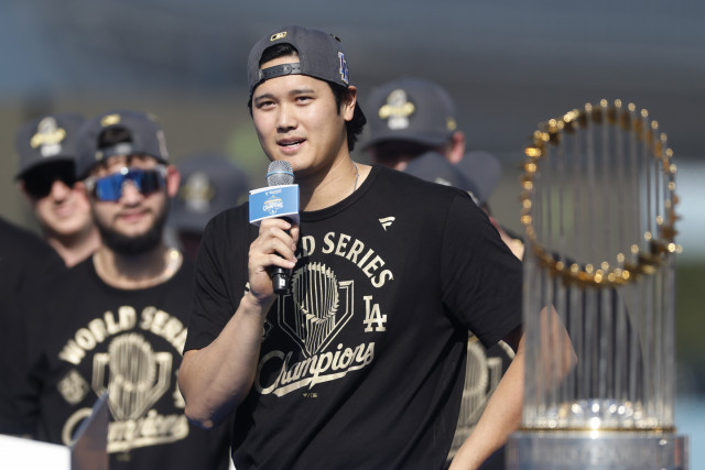 大谷翔平「来年またチャンピオンリングを獲る」英語スピーチでV3宣言！ MLB公式ニヤり「オオタニはもっと欲しがっている」（THE DIGEST）｜dメニューニュース（NTTドコモ）